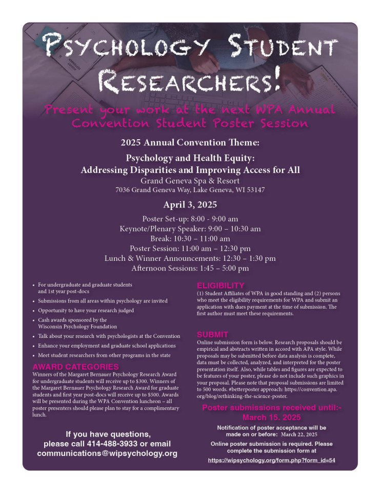 Wisconsin Psychological Association - Events